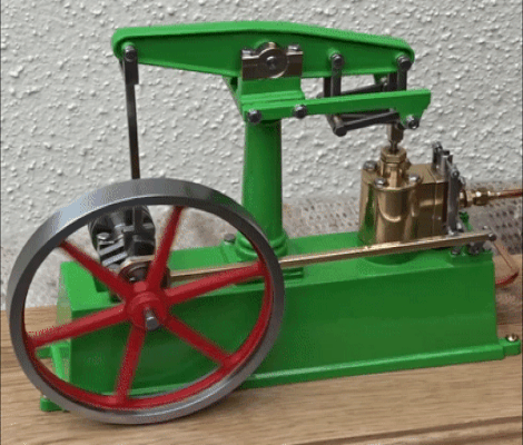 Live Steam Single Cylinder "Beam" Model Steam Engine Fully Machined Kit in Brass, Bronze and Steel
